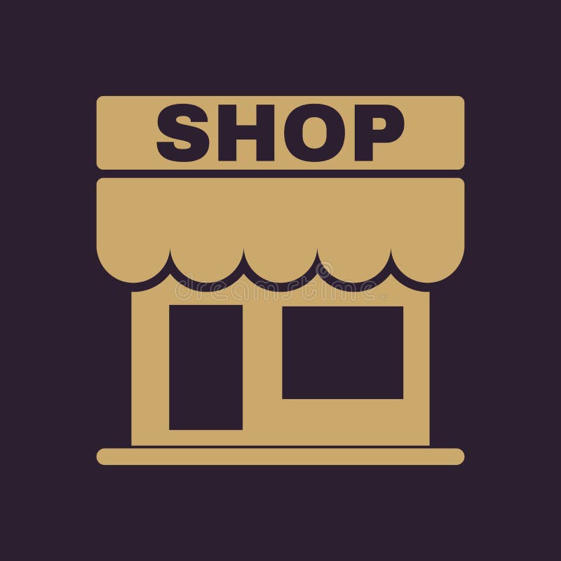 The Store Icon. Shop and Retail, Market Symbol Stock Illustration ...