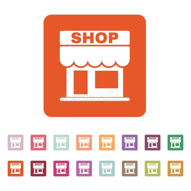 The Store Icon. Shop and Retail, Market Symbol Stock Illustration ...