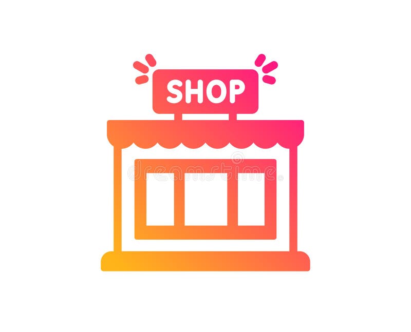 Shop Icon. Store Symbol. Vector Stock Vector - Illustration of icon ...