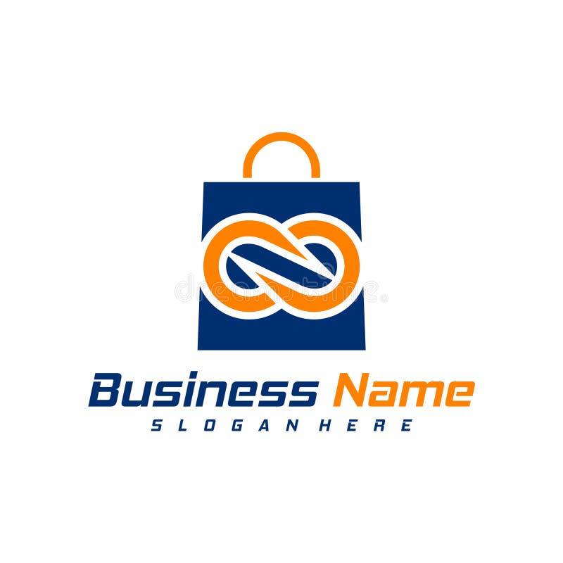 Shop Infinity Logo Design Vector. Nolimit Shop Logo Design Template ...