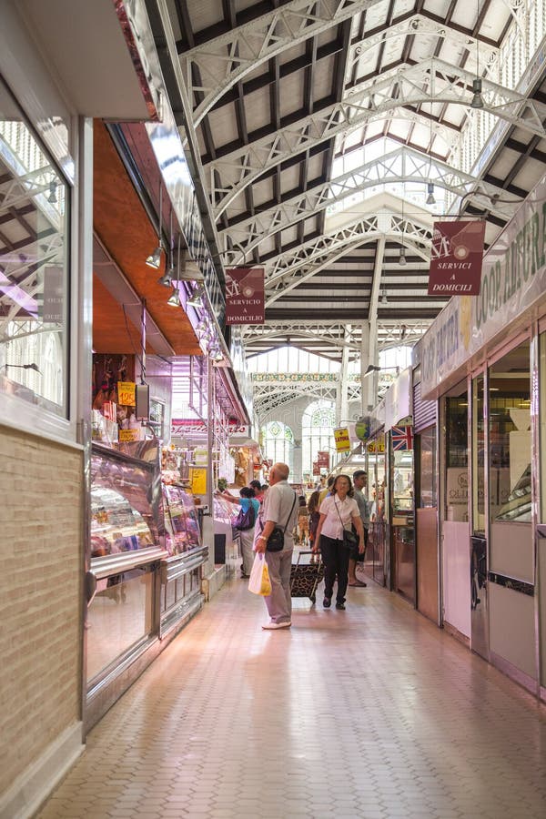 Shop Inside Central Market of Valencia Editorial Image - Image of ...