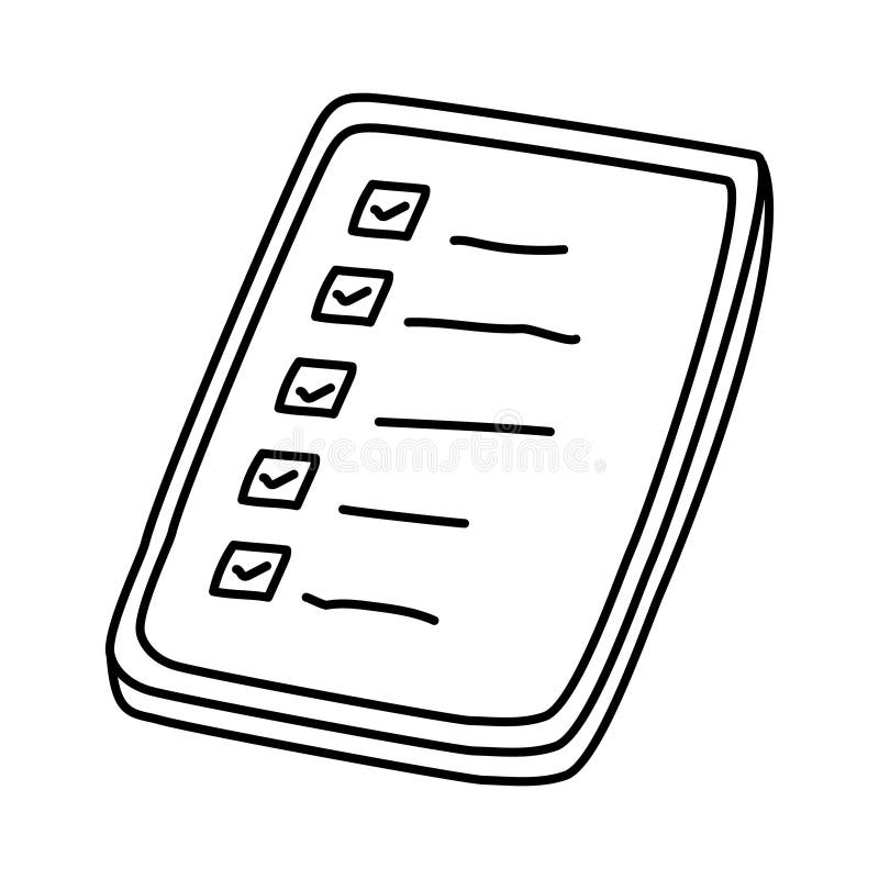 Shop List Icon. Doodle Hand Drawn or Outline Icon Style Stock Vector ...