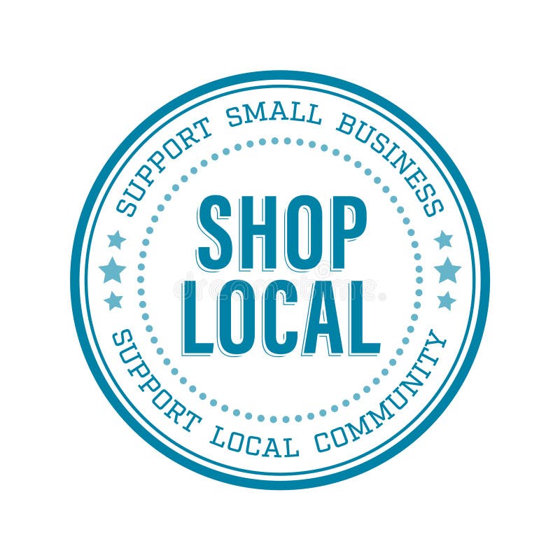 Shop Local Support Local Business Vector Icon - Shop Small - Buy Local ...