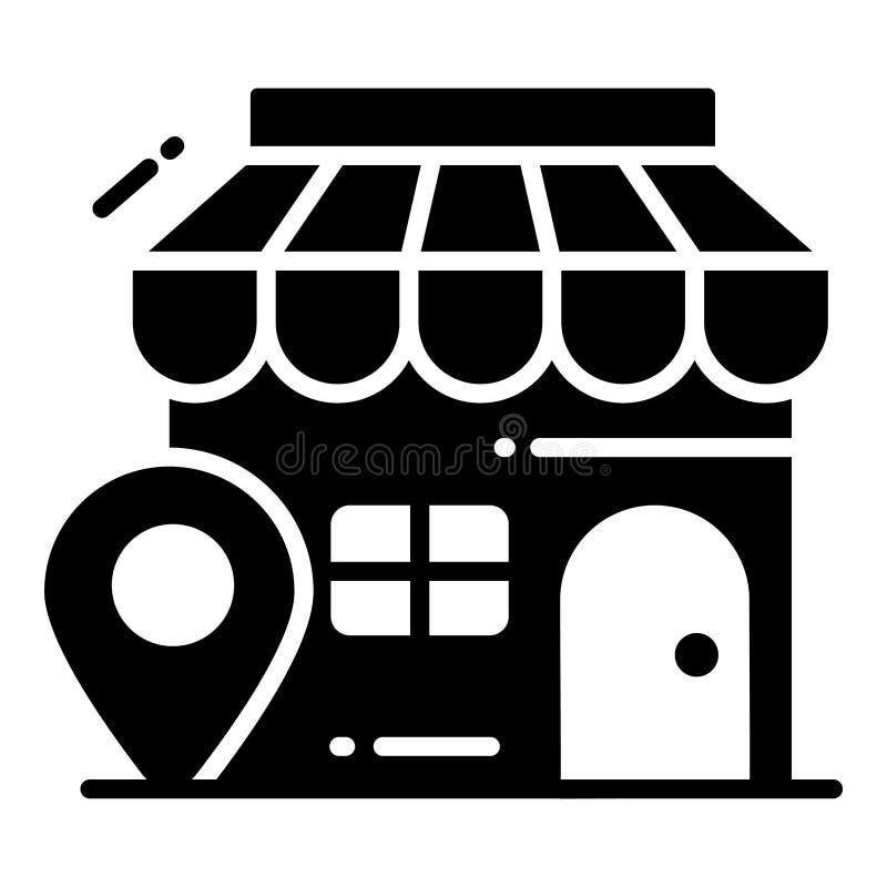 Market Location Icon Related Map Location and Navigation Black Icon ...