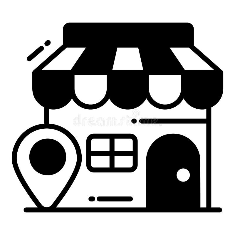 Market Location Icon Related Map Location and Navigation Black Icon ...