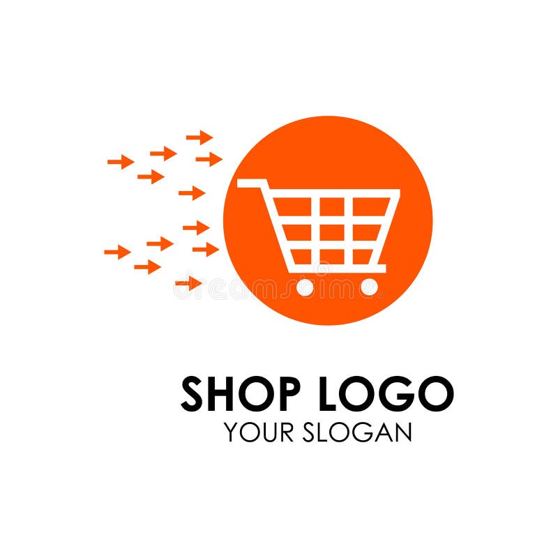 Shop logo template stock illustration. Illustration of internet - 166724794
