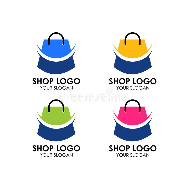 Shop logo template stock illustration. Illustration of label - 166724850