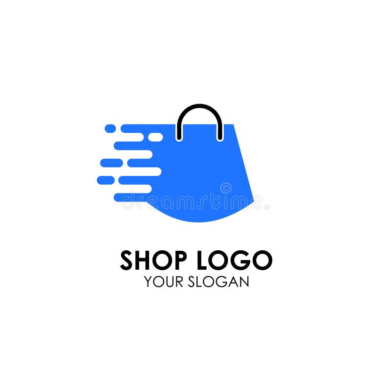 Shop logo template stock illustration. Illustration of design - 166724885