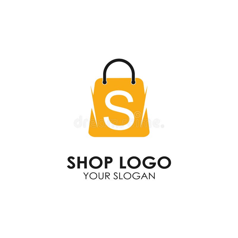 Shop logo template stock photo. Image of market, delivery - 166725098