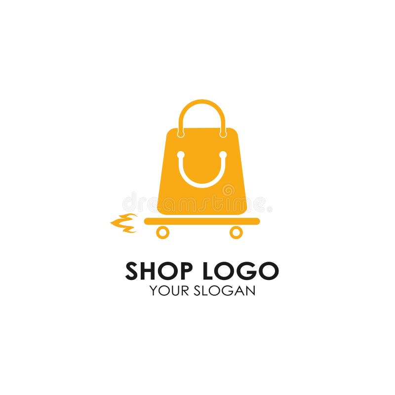 Shop logo template stock illustration. Illustration of company - 166725123
