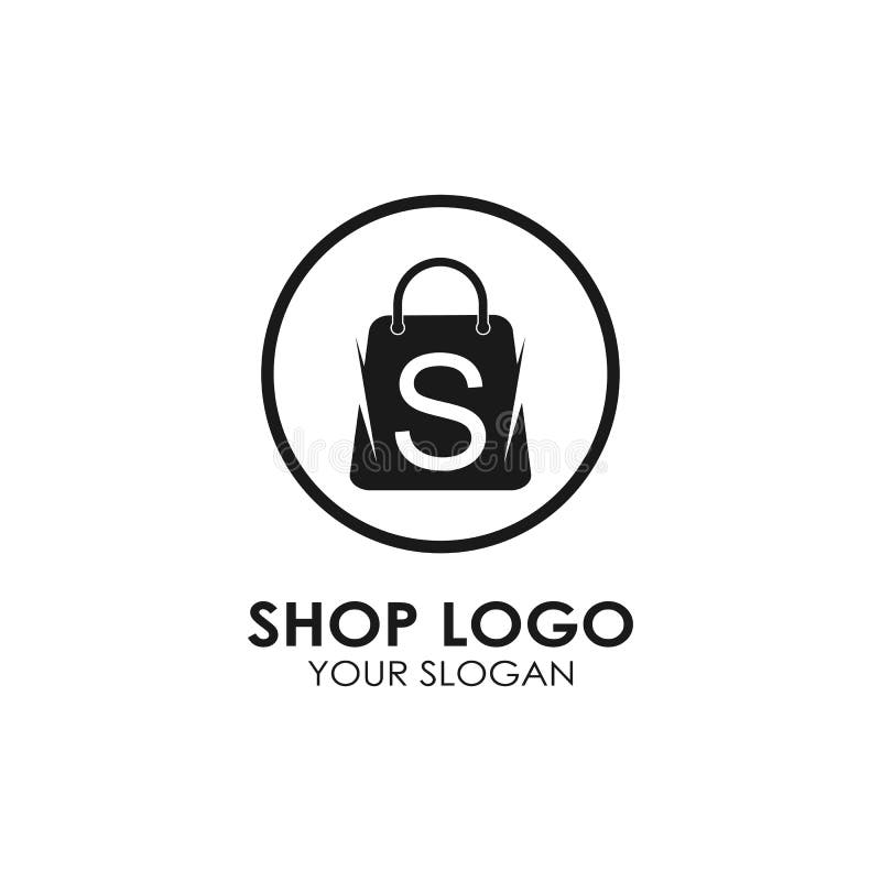 Shop logo template stock illustration. Illustration of sale - 166725171