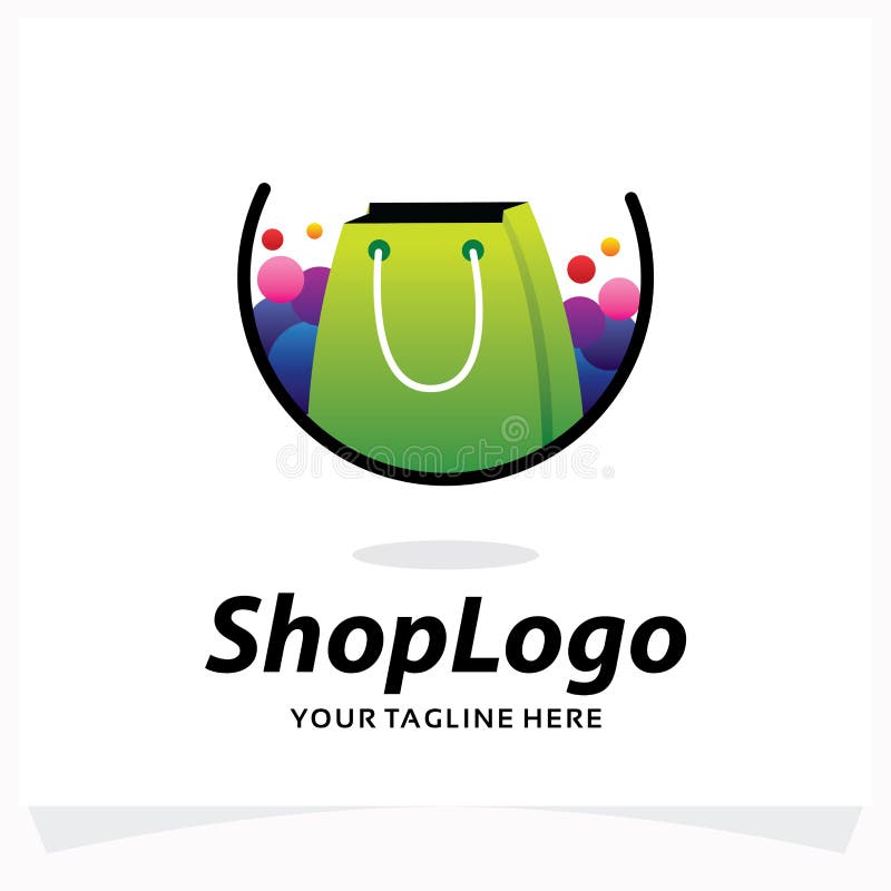Shop Logo Template Design Template Stock Vector - Illustration of ...