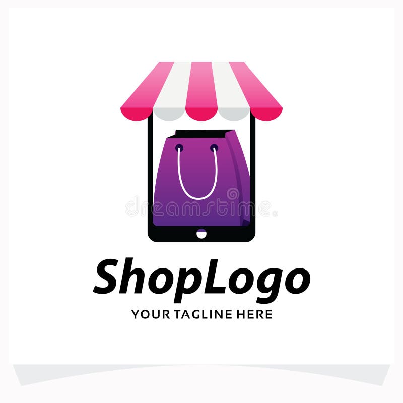 Shop Logo Template Design Template Stock Vector - Illustration of brand ...