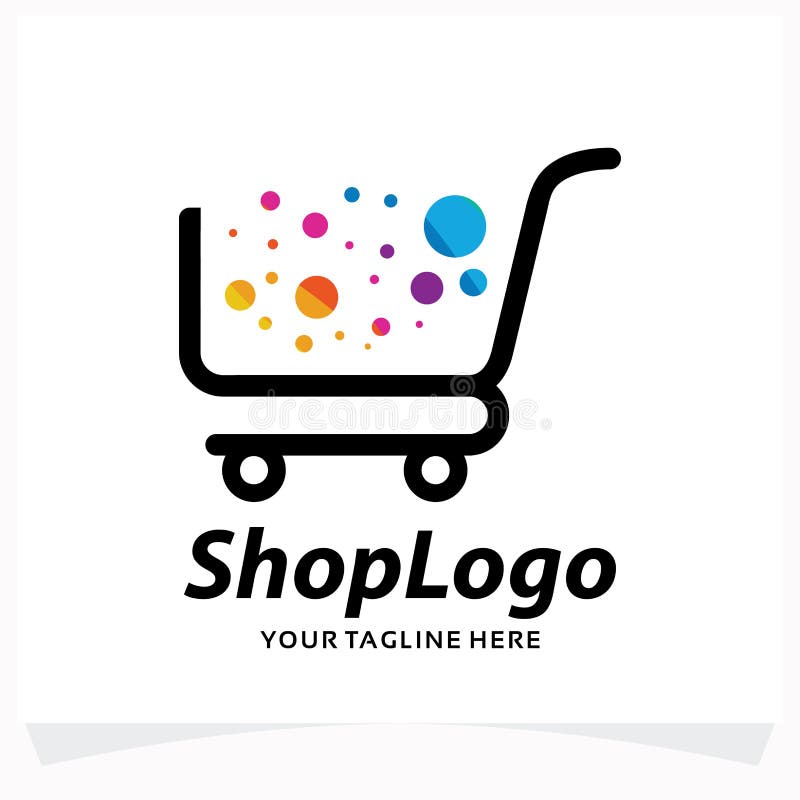 Shop Logo Template Design Template Stock Vector - Illustration of ...