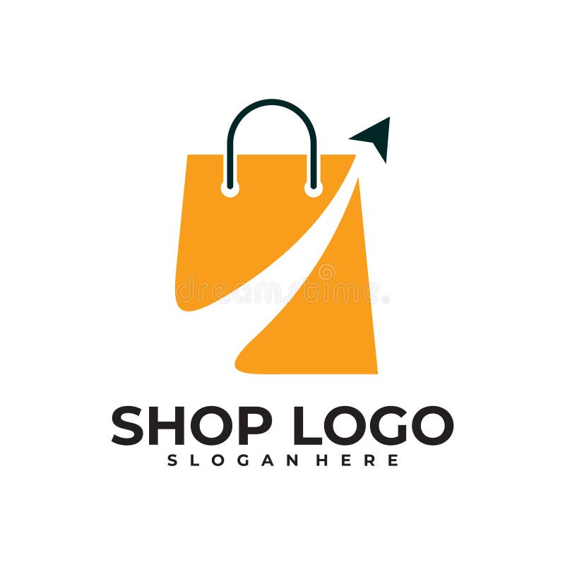 Shop Logo Vector Design Template Stock Vector - Illustration of icon ...
