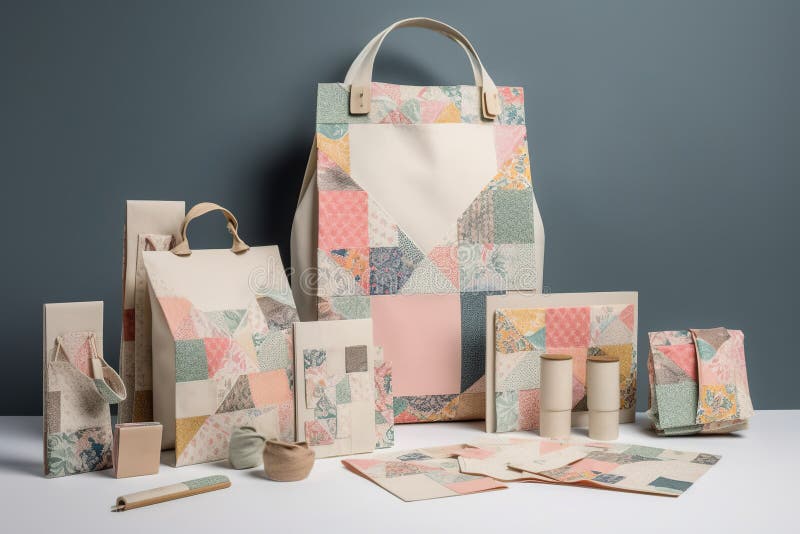 Shop Mock Up Design with Patchwork Details, Concept of Retail Showcase ...