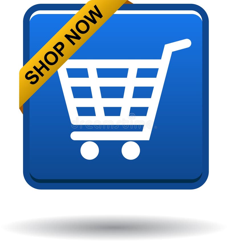 Blue Square Web Buttons [1] Stock Illustration - Illustration of ...