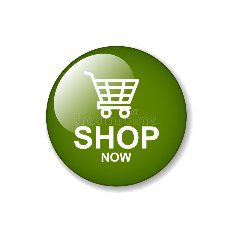 Shop now icon button stock illustration. Illustration of button - 122372394