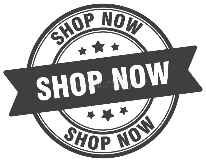 Shop Now Stamp. Shop Now Label on Transparent Background. Round Sign ...