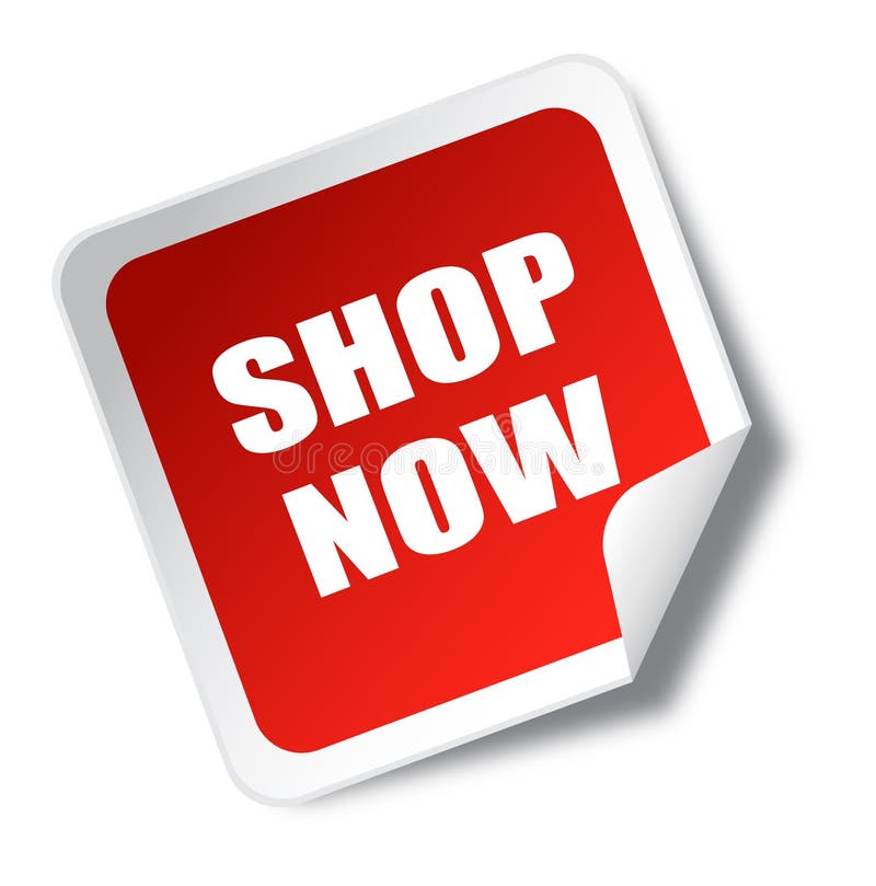 Shop now sticker stock illustration. Illustration of insignia - 118842489