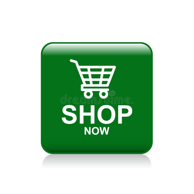 Shop now icon button stock illustration. Illustration of isolated ...
