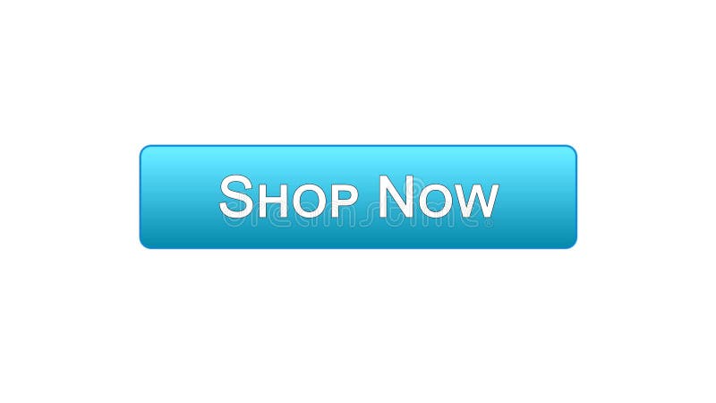 Shop Now Web Interface Button Blue Color, Online Shopping Service ...