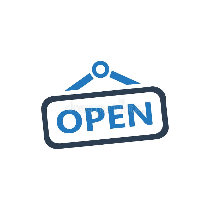 Shop open closed sign stock illustration. Illustration of office - 19420343