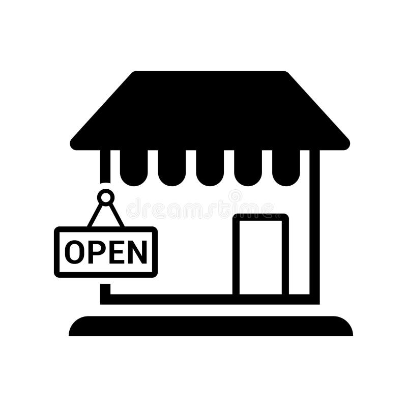 Shop Open icon stock vector. Illustration of shop, money - 290797155