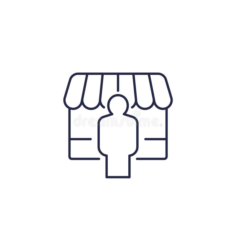 Storekeeper Icon Stock Illustrations – 203 Storekeeper Icon Stock ...