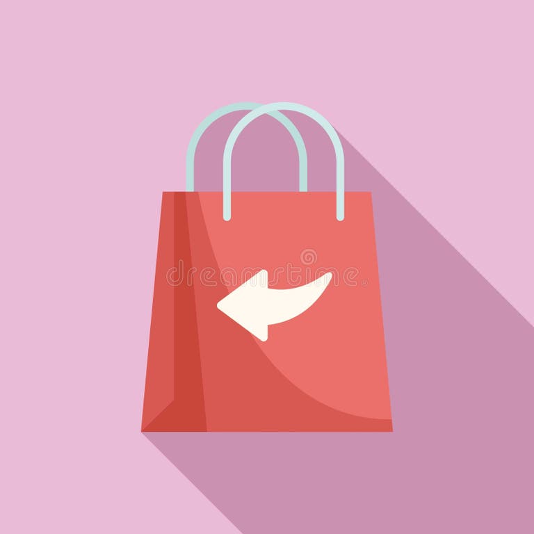 Shop Package Icon Flat Vector. Box Parcel Stock Vector - Illustration ...