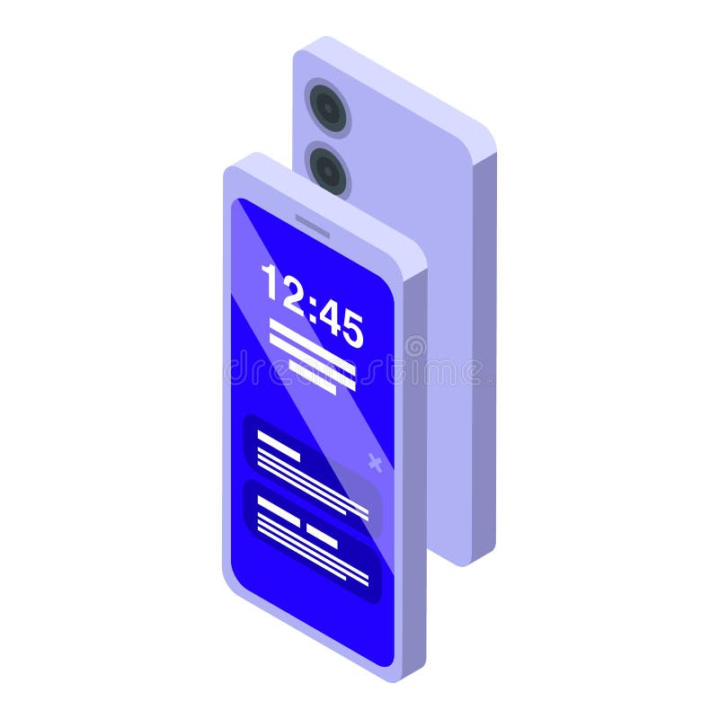 Shop Phone Icon Isometric Vector. Store Retail Stock Illustration ...