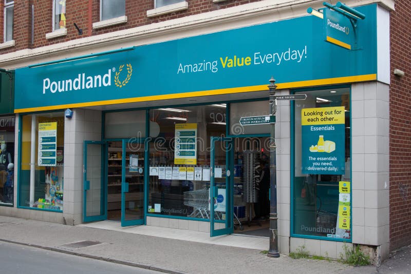 The Poundland Shop Front In Stratford Upon Avon, Warwickshire In The ...