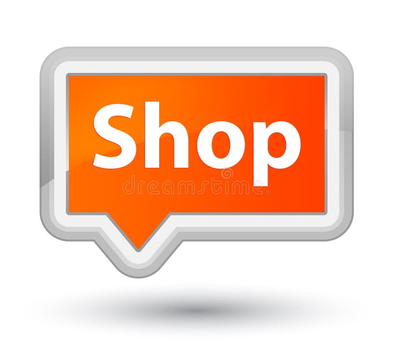 Shop Prime Orange Banner Button Stock Illustration - Illustration of ...