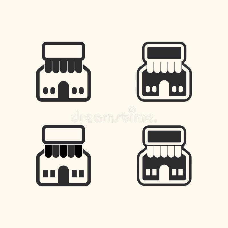 Shop and Sale Icon Logo Design Vector Illustration Stock Illustration ...