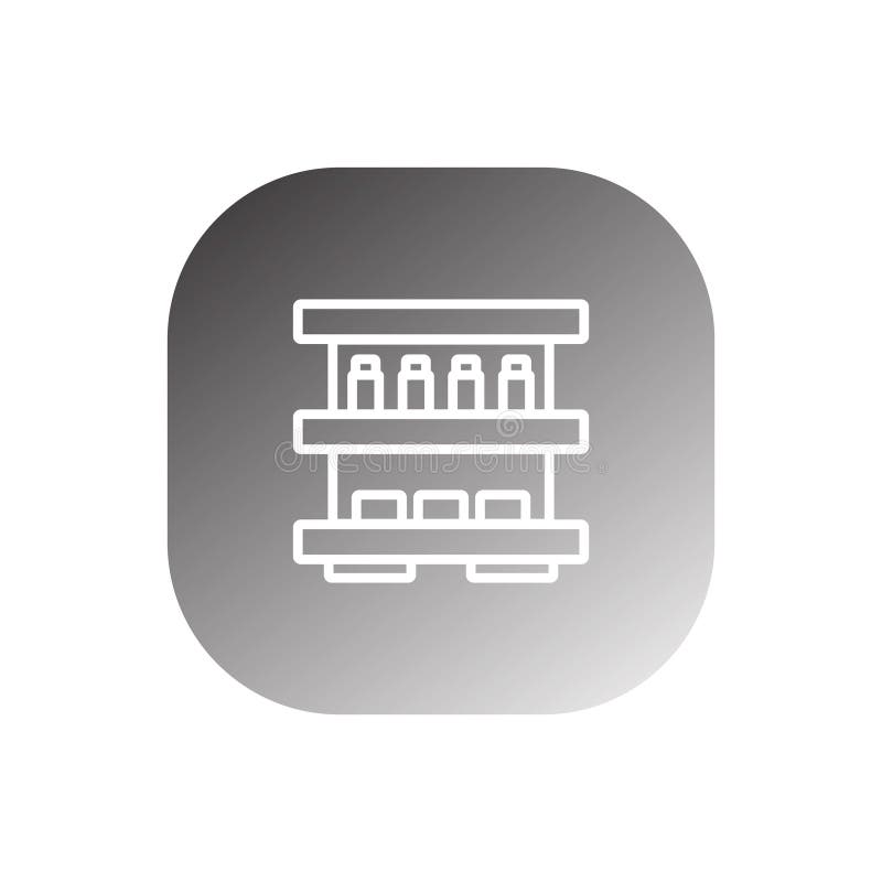 Shop shelf icon vector stock vector. Illustration of pharmacy - 307749814