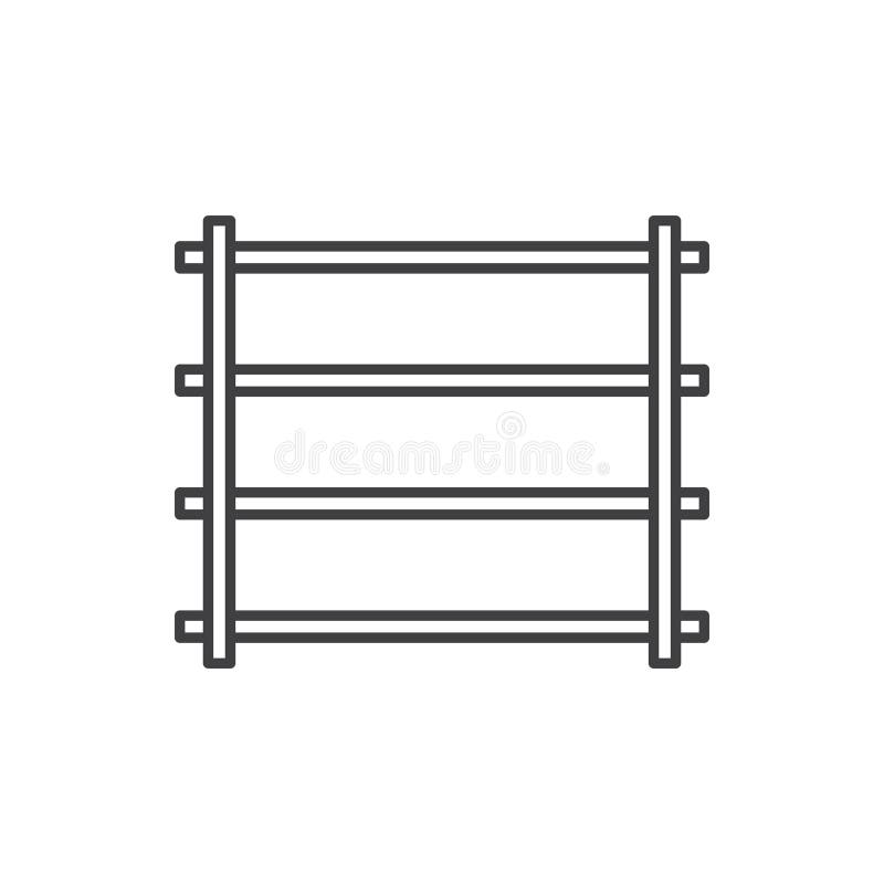 Shop shelf icon vector stock vector. Illustration of sign - 307749902