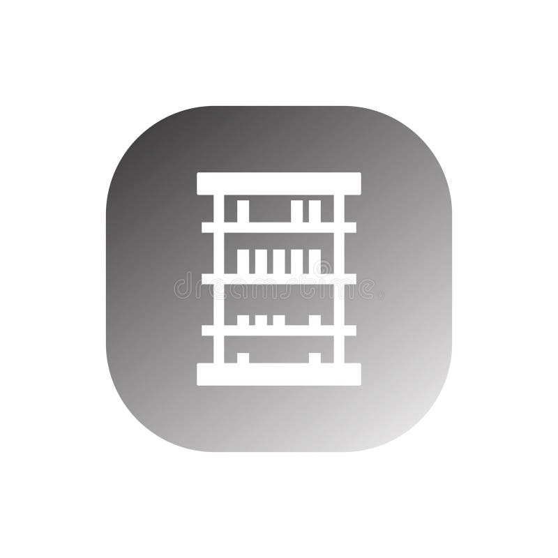 Shop shelf icon vector stock vector. Illustration of pictogram - 307874475