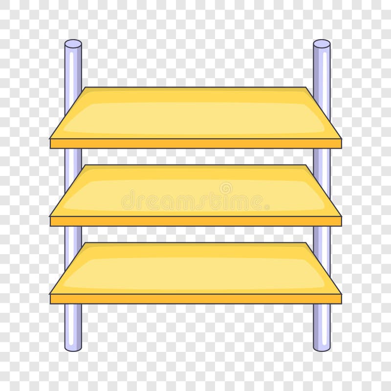 Shop Shelves Icon, Cartoon Style Stock Vector - Illustration of design ...