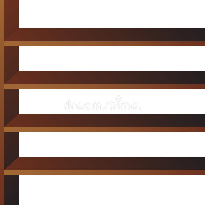 Shop Shelves Isolated. Store Shelves Vector Stock Illustration ...