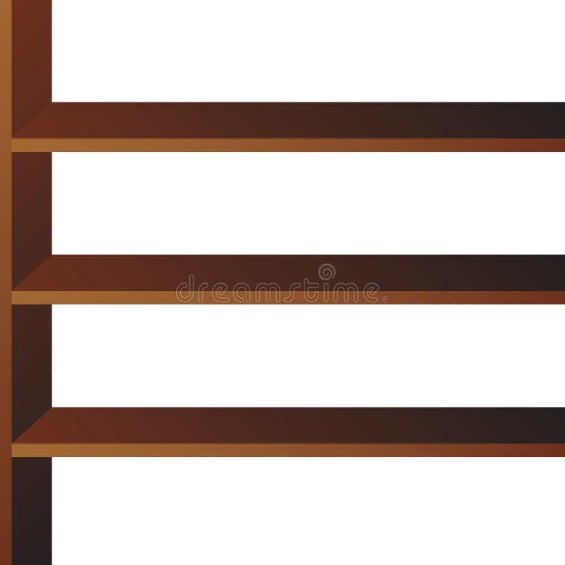 Shop Shelves Isolated. Store Shelves Vector Stock Illustration ...