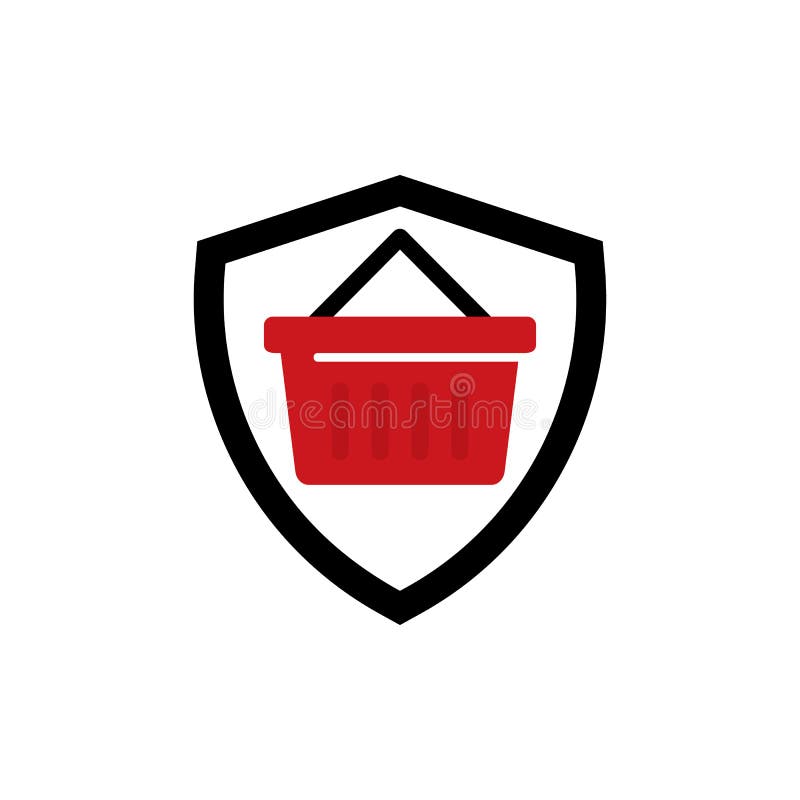 Shop Shield Logo Icon Design Stock Vector - Illustration of armor ...