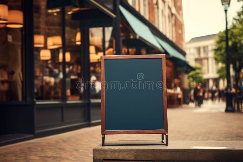 Shop Sign, Shop Sign Mockup, Mockup, High Detailed. Generative AI Stock ...
