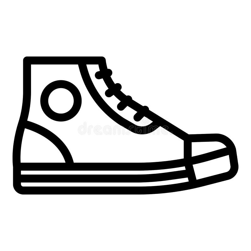 Shop Sneaker Icon, Outline Style Stock Vector - Illustration of ...