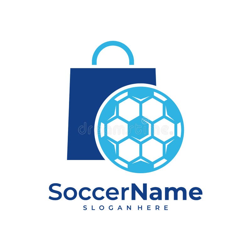 Shop Soccer Logo Template, Football Shop Logo Design Vector Stock ...