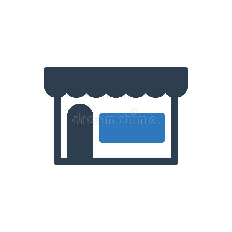 Shop Store Icon and Shopping Stock Vector - Illustration of store ...
