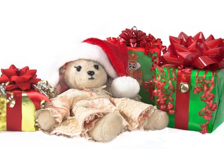 Shop- Til You Drop Teddy Bear Stock Photo - Image of wrapped, green ...