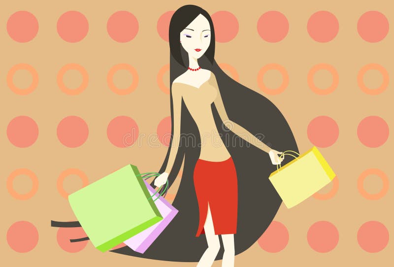 Shop Till You Drop stock illustration. Illustration of price - 11490800