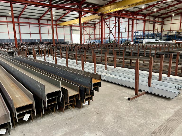 Shop with Various Metals for Construction Work Stock Photo - Image of ...