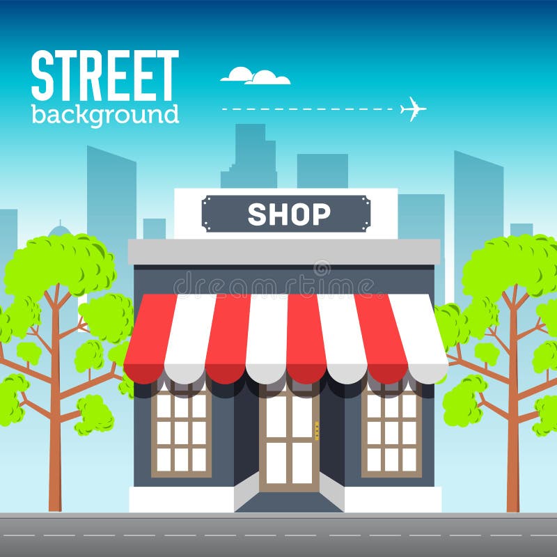 Shop Vector Illustration Symbol Object. Flat Icon Style Concept Design ...