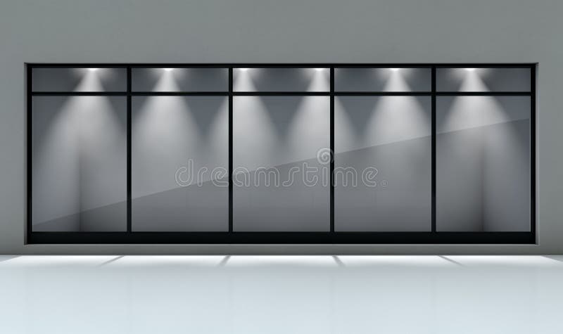 Shop Window Display stock photo. Image of blank, retail - 57865318